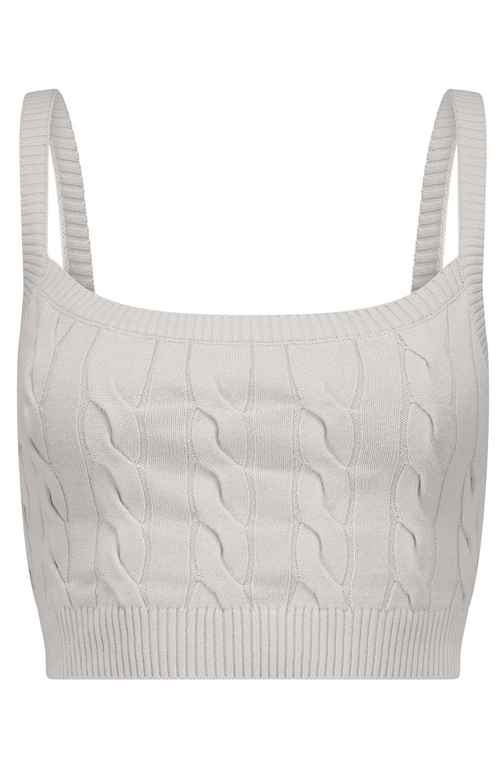 Cotton Cable Bralette FINAL SALE – Minnie Rose