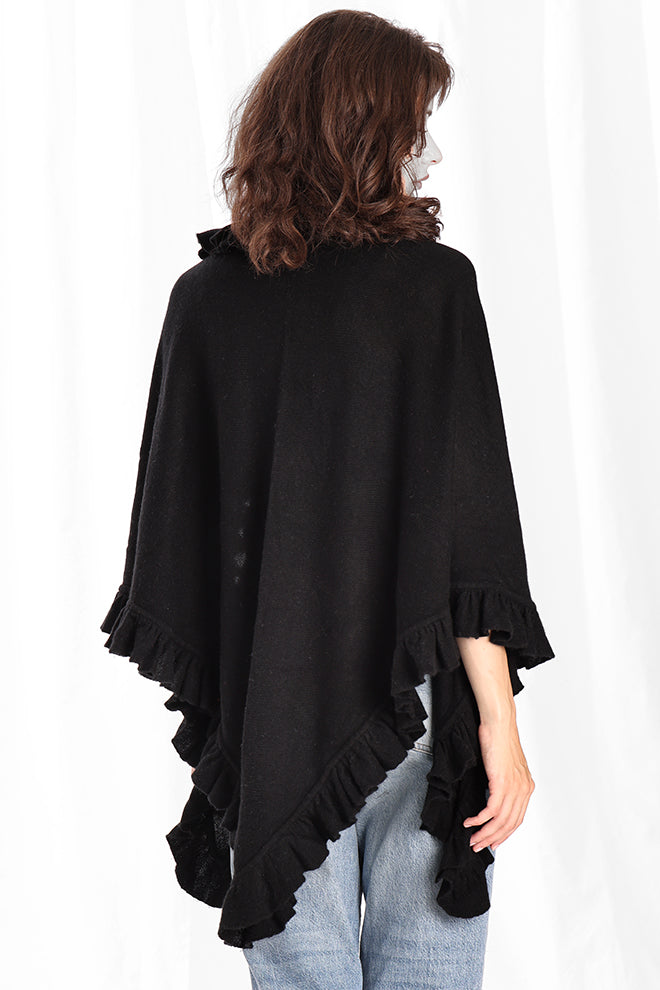Cashmere Ruffle Shawl – Minnie Rose