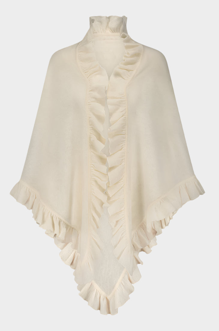 Cashmere Ruffle Shawl – Minnie Rose