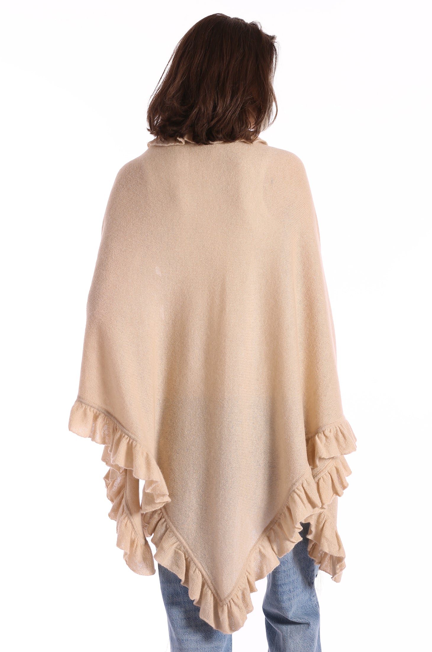 Cashmere Ruffle Shawl – Minnie Rose