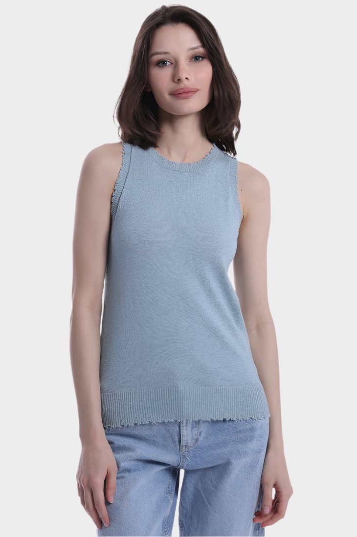 Cotton Cashmere Frayed Tank – Minnie Rose